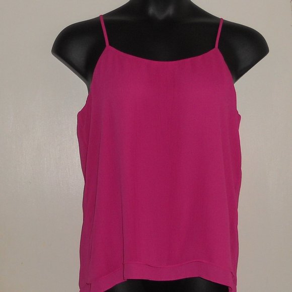 Violet & Claire | Tops | Violet Claire Hot Pink Polyester Tank Top ...
